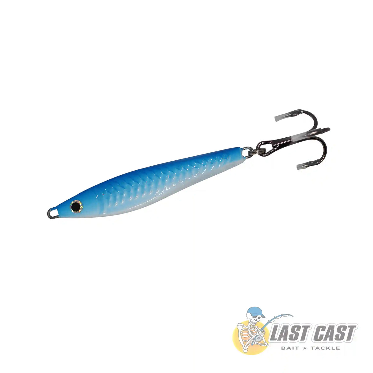 JIGGLE LURE BLUE BAIT KAHAWAI JIG SPINNER LURE BLUE — Last Cast Bait ...