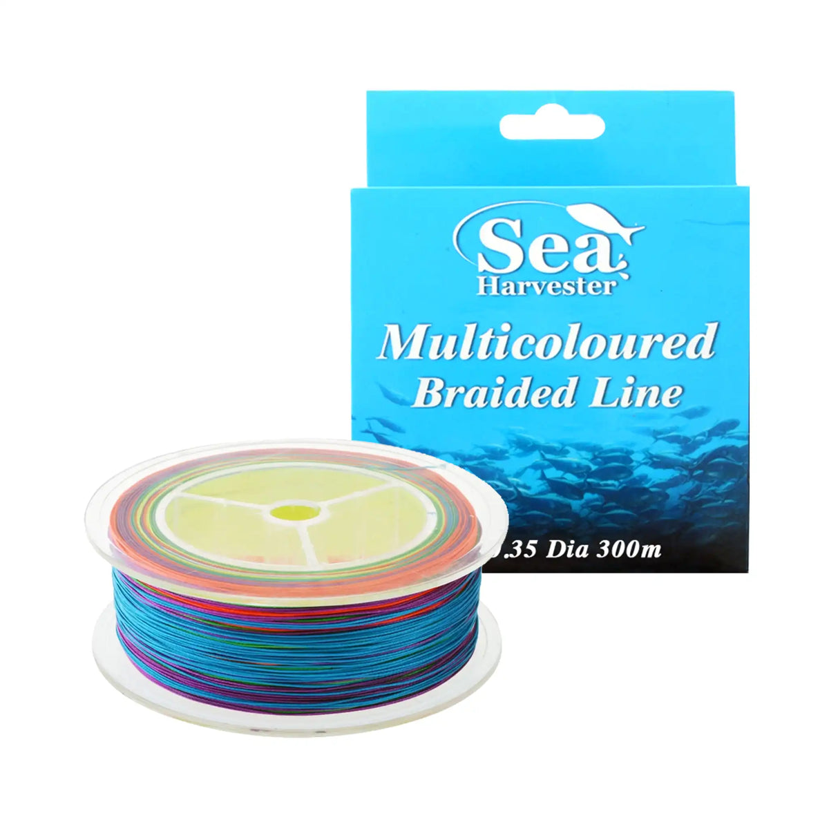 Sea Harvester - Multicolored Rainbow Braid 300m — Last Cast Bait and Tackle