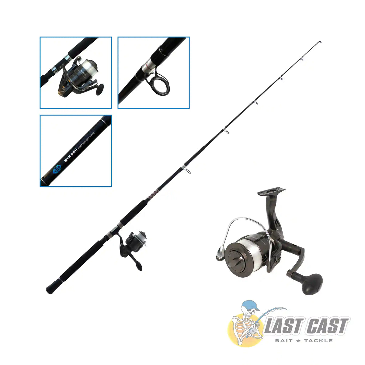 SEA HARVESTER - SPIN ROD COMBO 6FT 6IN 8-10KG 2PCE — Last Cast Bait and Tackle