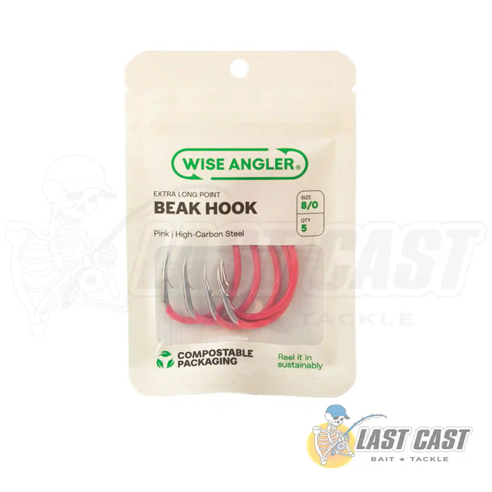 WISE ANGLER - BEAK HOOK WITH EXTRA LONG POINT IN PINK — Last Cast Bait ...