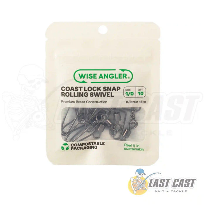 WISE ANGLER - COAST LOCK SNAP ROLLING SWIVEL — Last Cast Bait and Tackle
