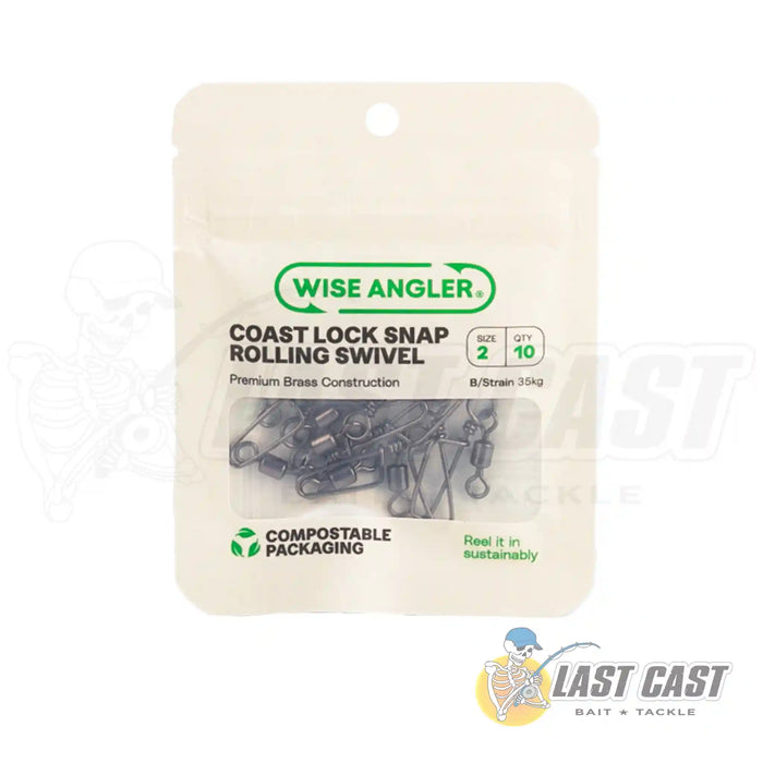 WISE ANGLER - COAST LOCK SNAP ROLLING SWIVEL — Last Cast Bait and Tackle