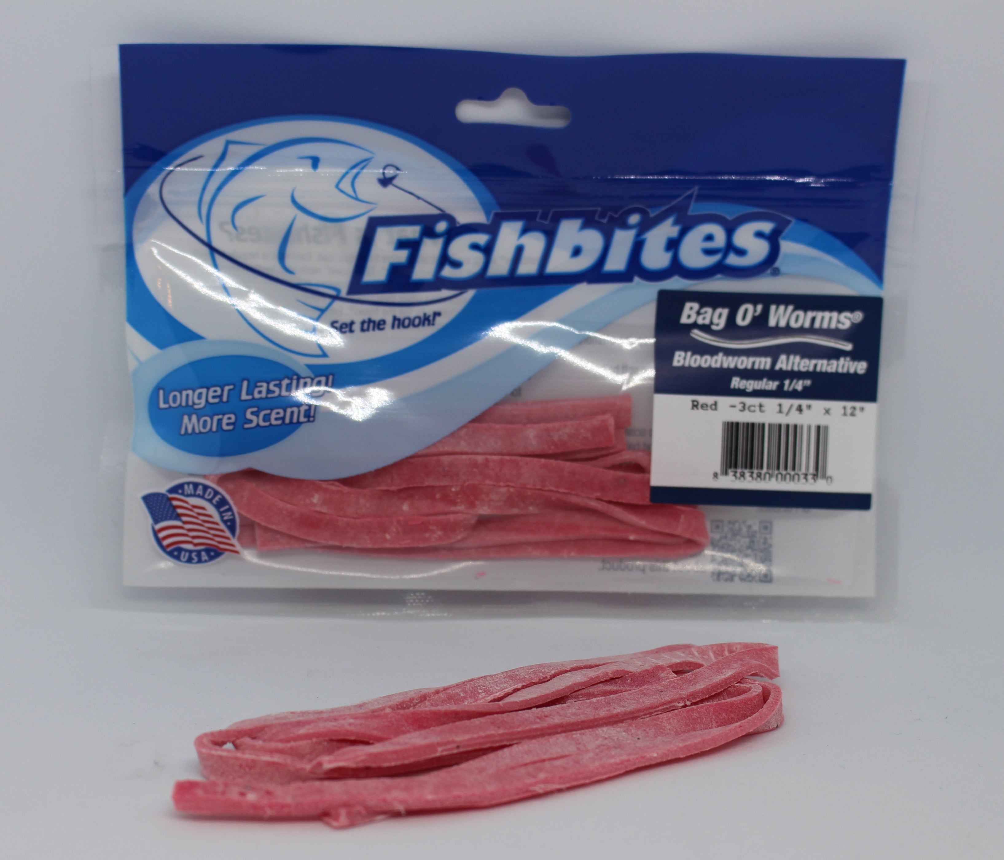 FISHBITES - BAG O WORMS - BLOODWORM - RED — Last Cast Bait and Tackle
