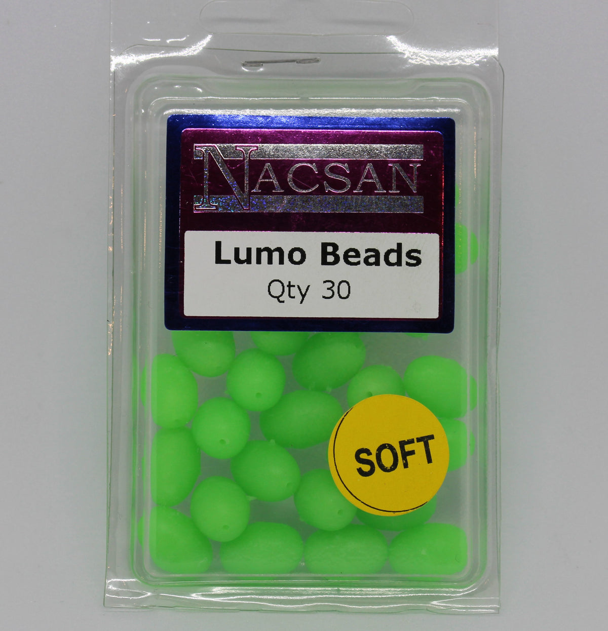 NACSAN - SOFT LUMO BEADS GREEN — Last Cast Bait and Tackle