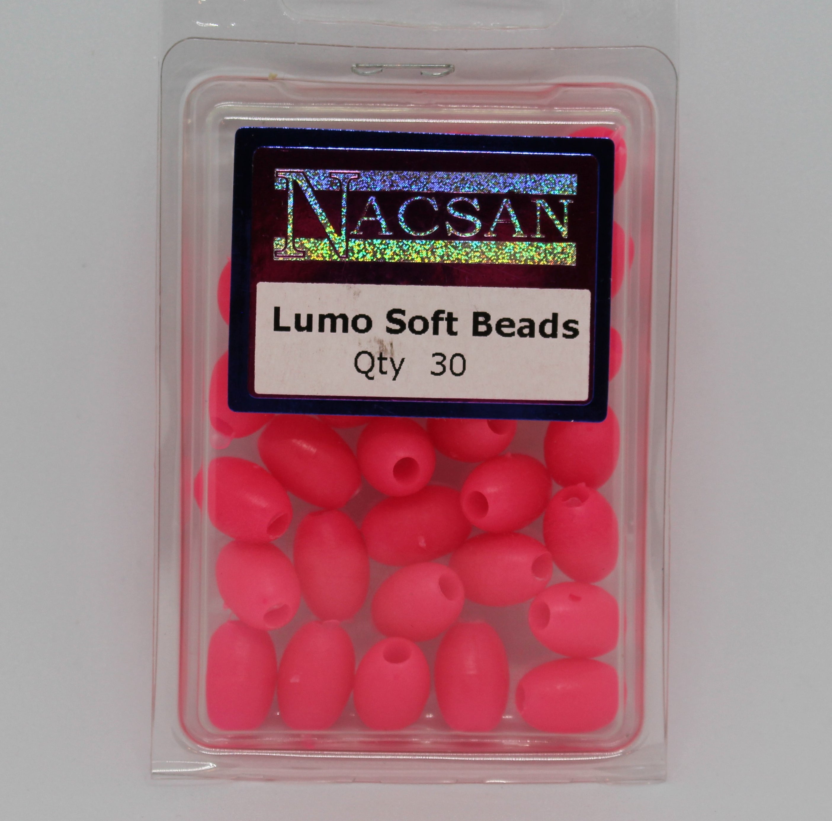 NACSAN - SOFT LUMO BEADS PINK — Last Cast Bait and Tackle